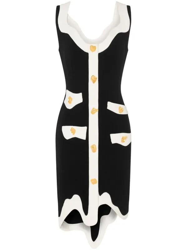 Moschino Trompe L'oeil-motif Midi Dress