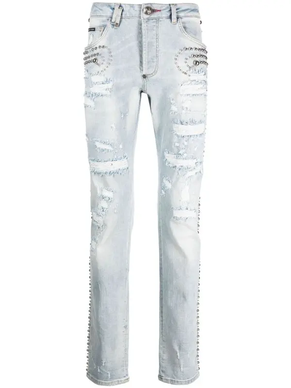 Philipp Plein Stud-embellished Jeans