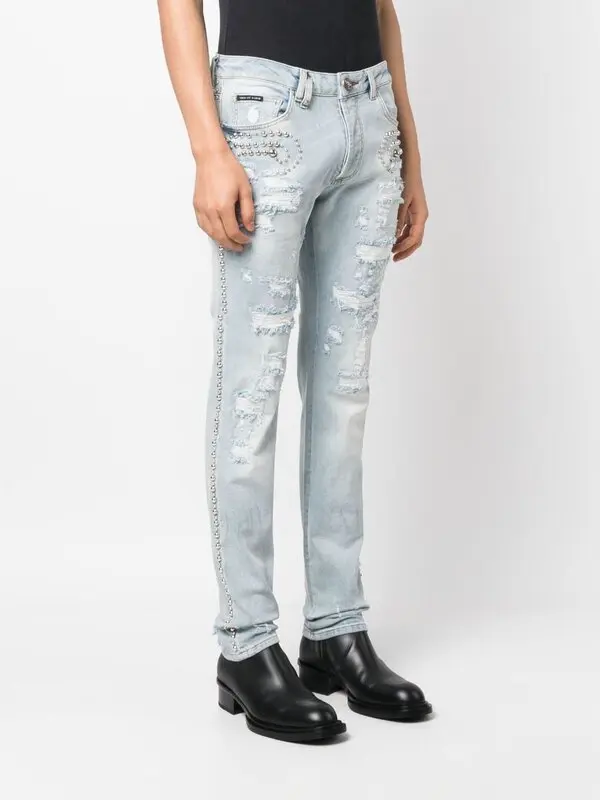 Philipp Plein Stud-embellished Jeans
