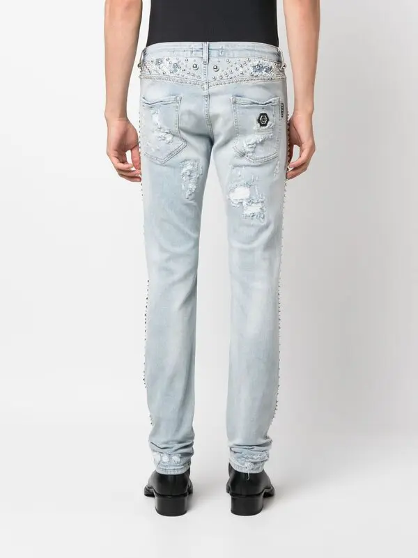 Philipp Plein Stud-embellished Jeans