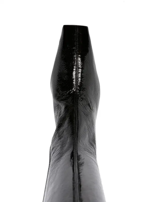 COURREGES 80mm Knee-high Leather Boots