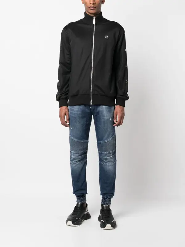 Philipp Plein Mid-rise Tapered-leg Jeans