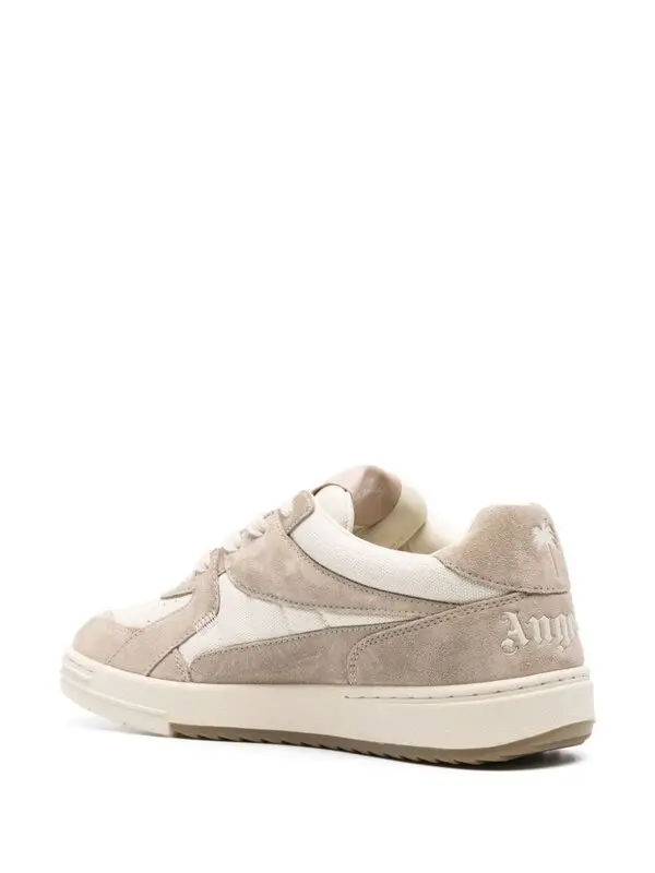 Palm Angels University Suede Sneakers - White