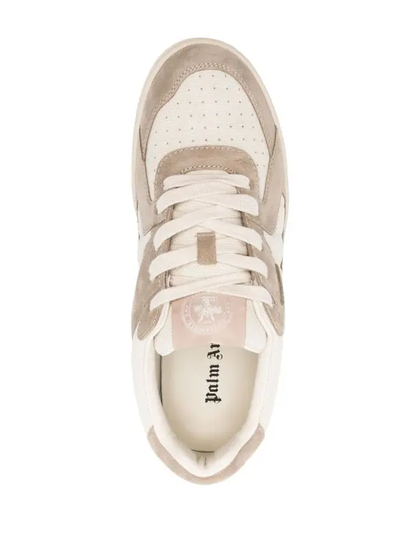 Palm Angels University Suede Sneakers - White
