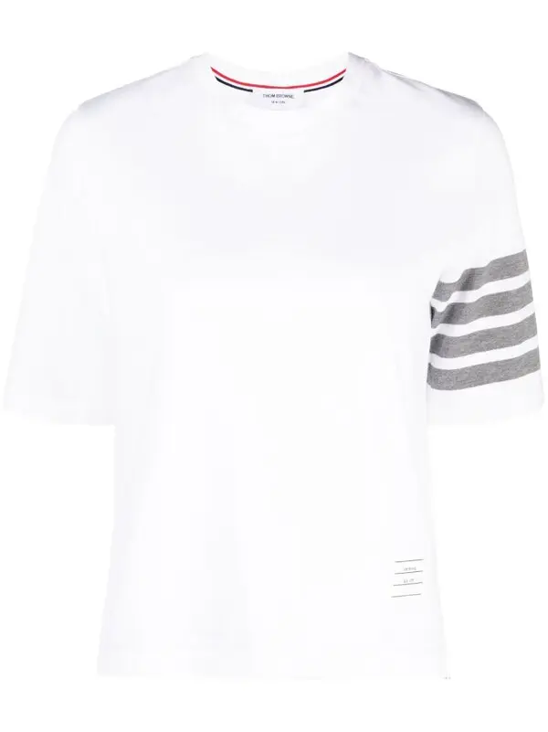 Thom Browne 4-bar Logo T-shirt - White