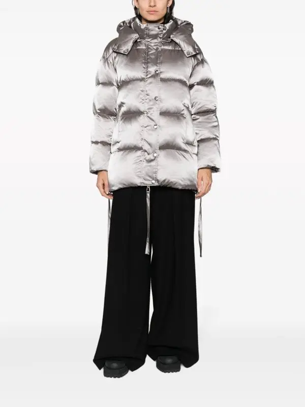 P.a.r.o.s.h Satin-finish Padded Coat