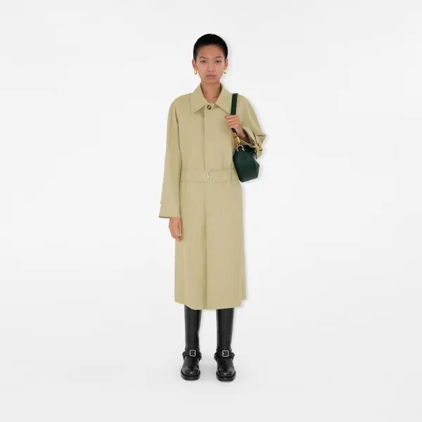 Burberry Long Gabardine Bradford Car Coat