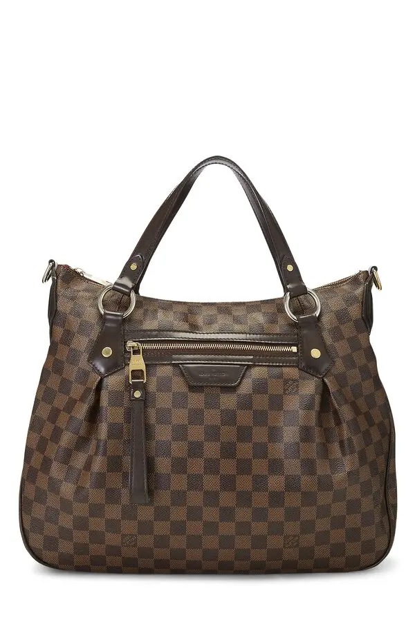 LOUIS VUITTON Damier Ebene Evora - Brown
