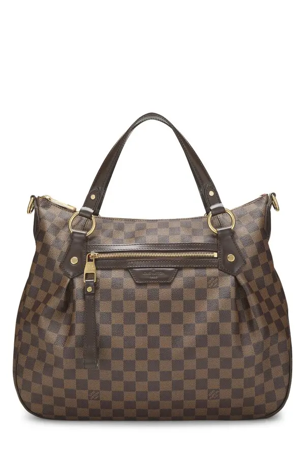 LOUIS VUITTON Damier Ebene Evora - Brown
