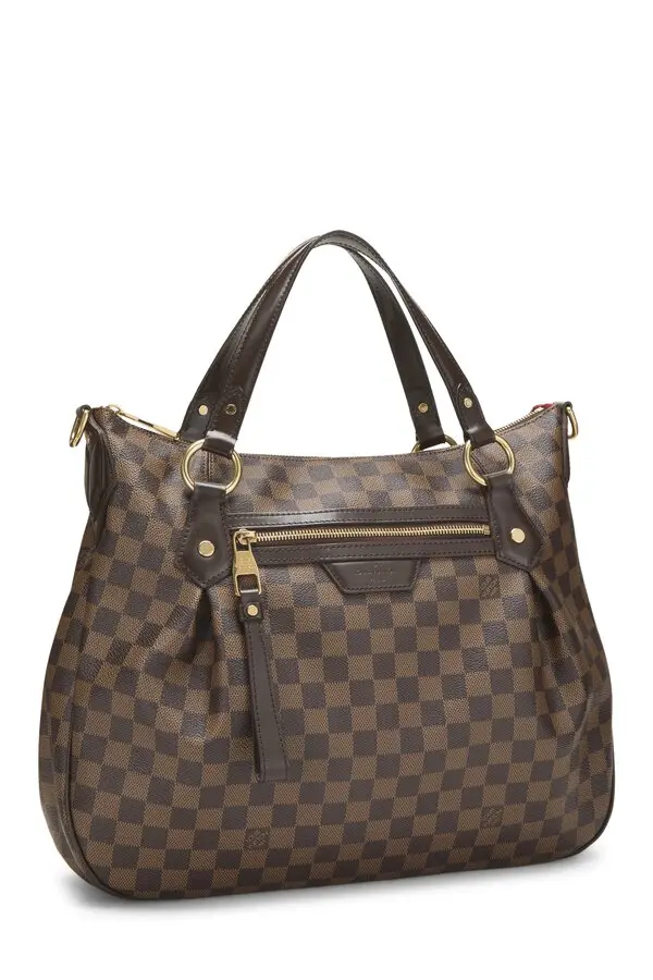 LOUIS VUITTON Damier Ebene Evora - Brown