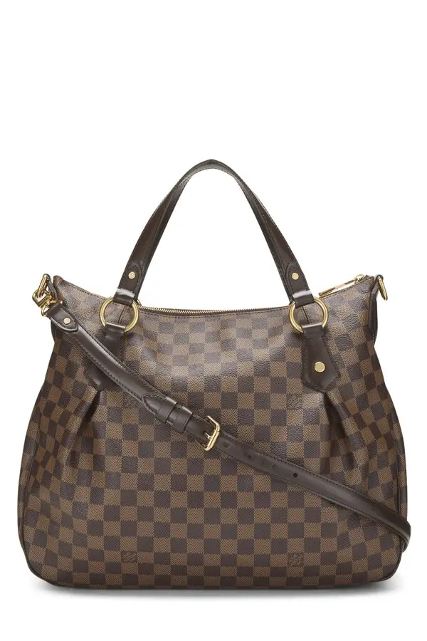 LOUIS VUITTON Damier Ebene Evora - Brown