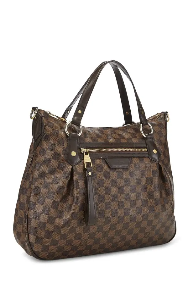 LOUIS VUITTON Damier Ebene Evora - Brown