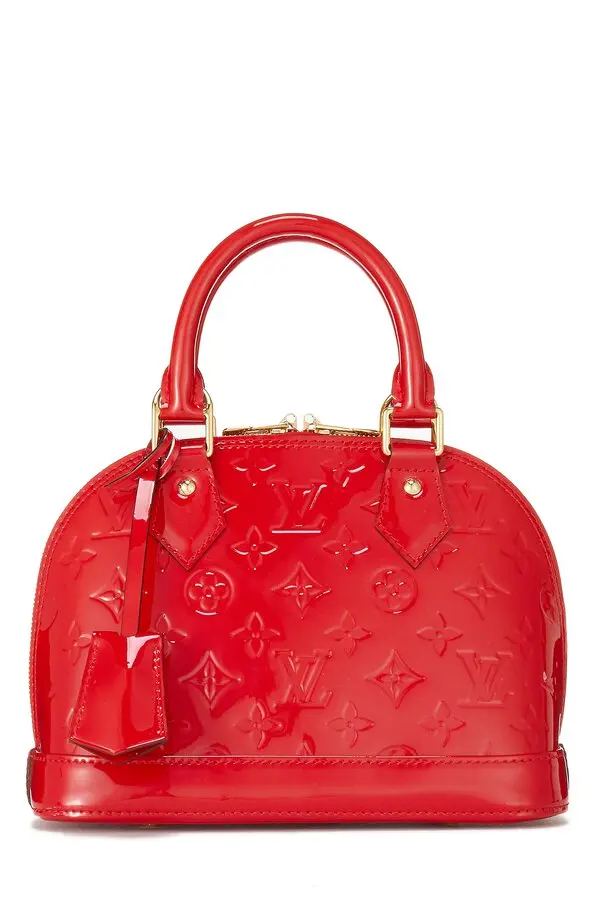 LOUIS VUITTON Monogram Vernis Alma - Red