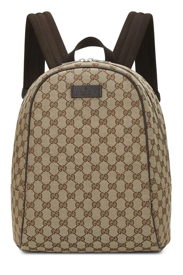 Gucci Original Gg Canvas Backpack - Brown