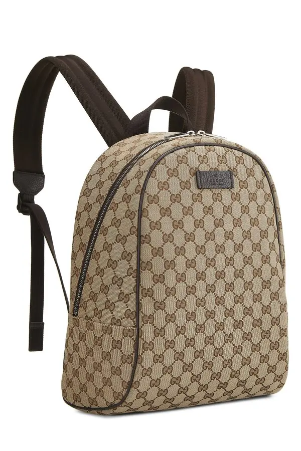 Gucci Original Gg Canvas Backpack - Brown