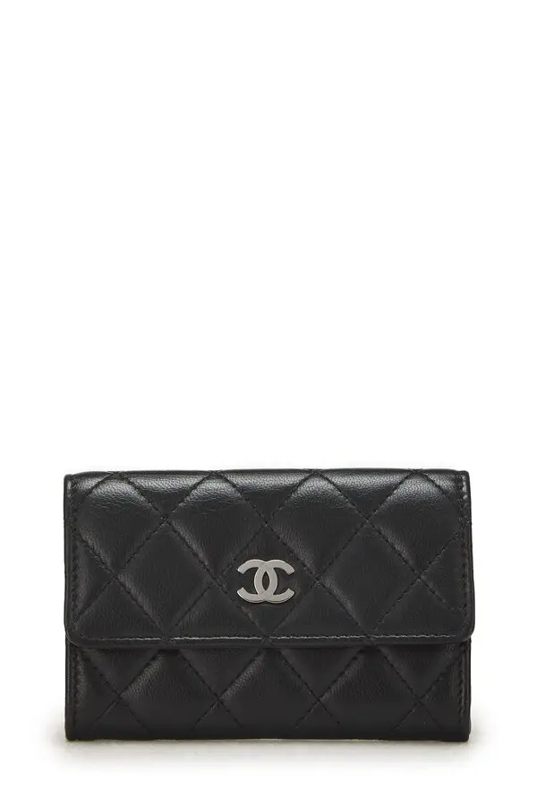 Chanel Lambskin Card Holder - Black