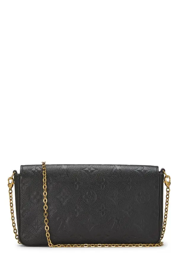 LOUIS VUITTON Monogram Empreinte Pochette Félicie - Black