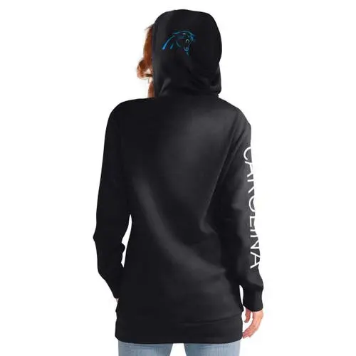 G-III 4HER BY CARL BANKS Carolina Panthers Extra Inning Pullover Hoodie