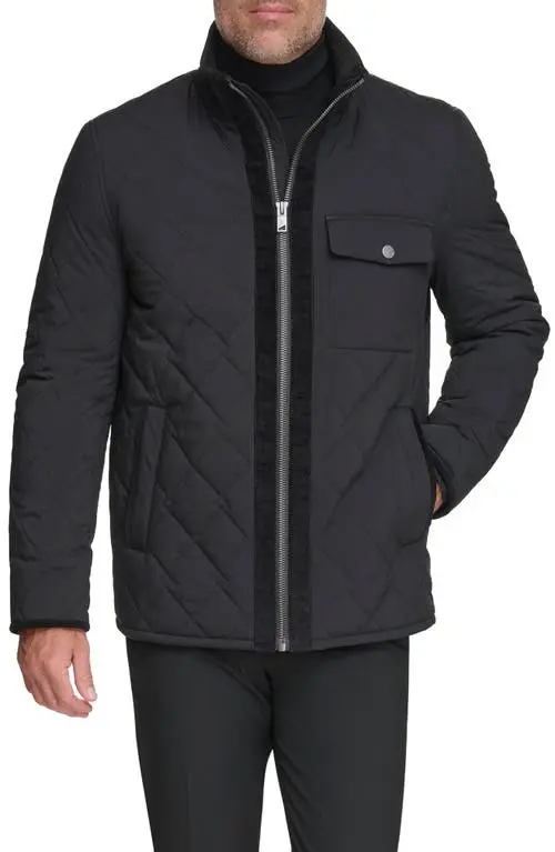 Andrew Marc Amberg Water Resistant Jacket - Black