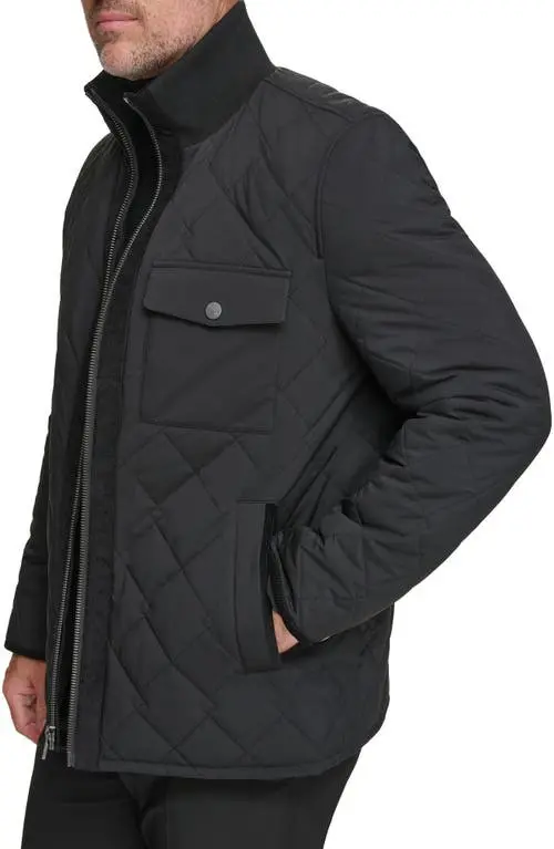Andrew Marc Amberg Water Resistant Jacket - Black