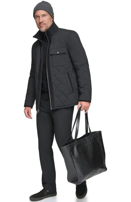 Andrew Marc Amberg Water Resistant Jacket - Black
