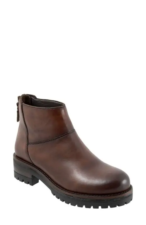 Softwalk Elmhurst Leather Bootie - Dark Brown