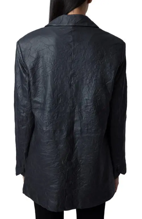 Zadig&Voltaire Venturi Crinkled Leather Jacket