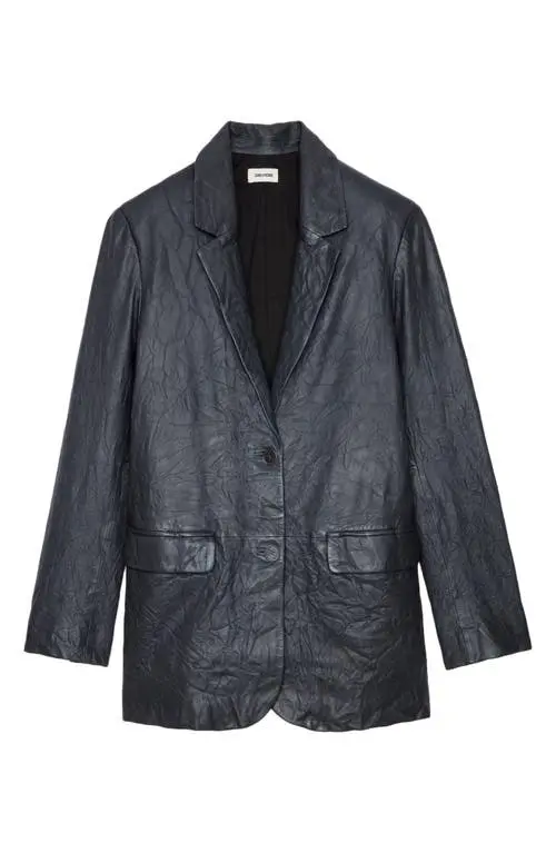Zadig&Voltaire Venturi Crinkled Leather Jacket