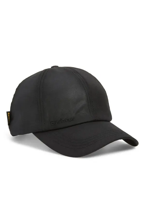 Barbour Waxed Cotton Baseball Cap