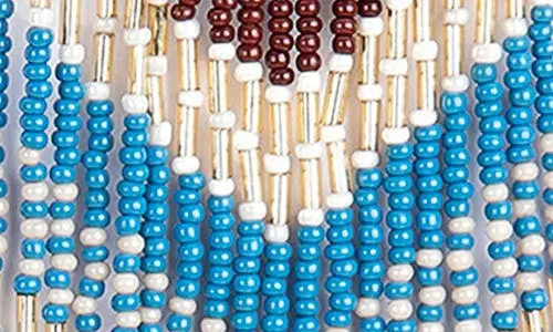Deepa Gurnani Reya Bead Fringe Drop Earrings