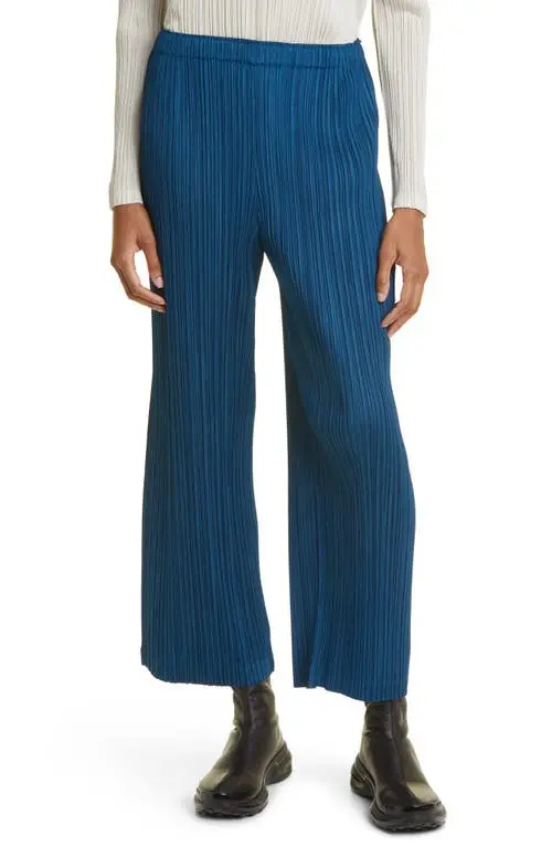 Issey Miyake Thicker Bottoms Pleated Crop Pants