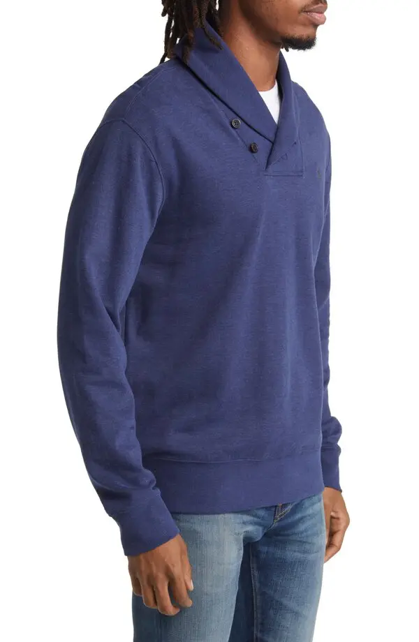 Ralph Lauren Shawl Collar Double Knit Jersey Pullover