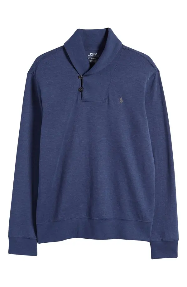 Ralph Lauren Shawl Collar Double Knit Jersey Pullover