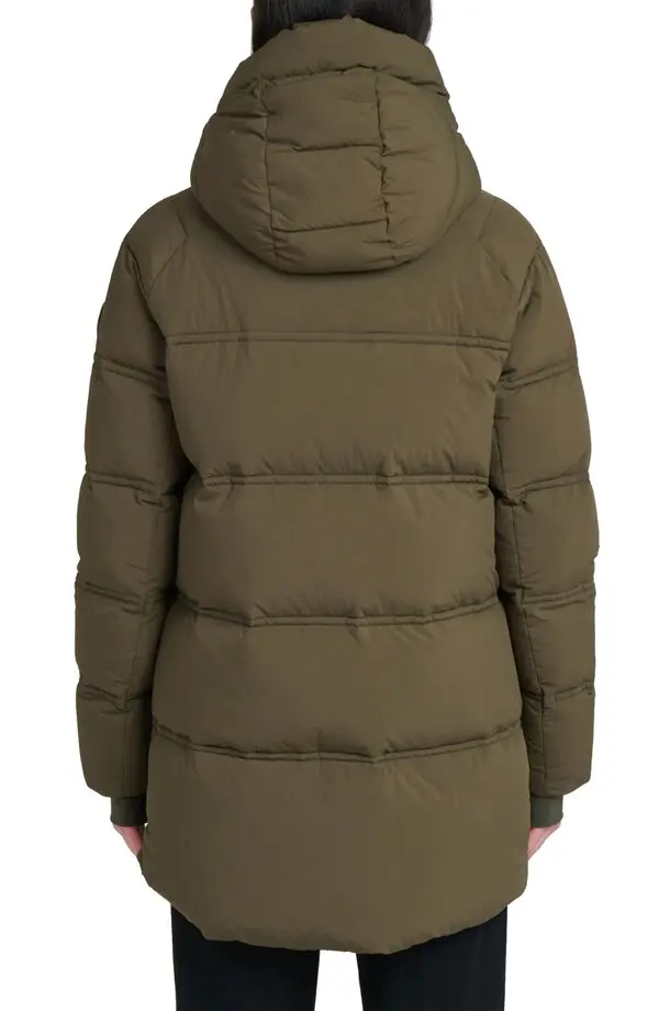 THE RECYCLED PLANET COMPANY Orva Water Resistant Hooded Down Puffer Jacket