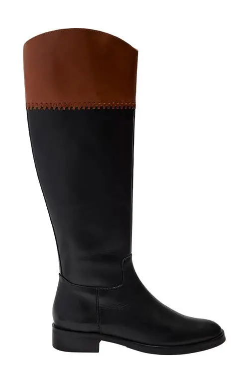 Jack Rogers Adaline Knee High Riding Boot - Black/brown