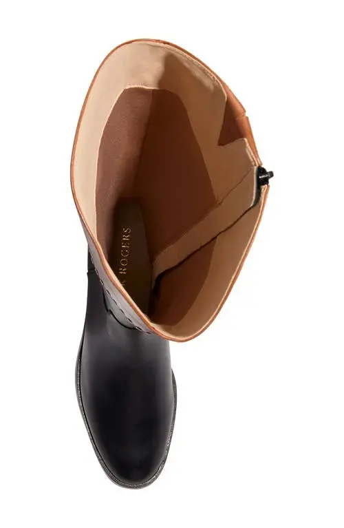 Jack Rogers Adaline Knee High Riding Boot - Black/brown