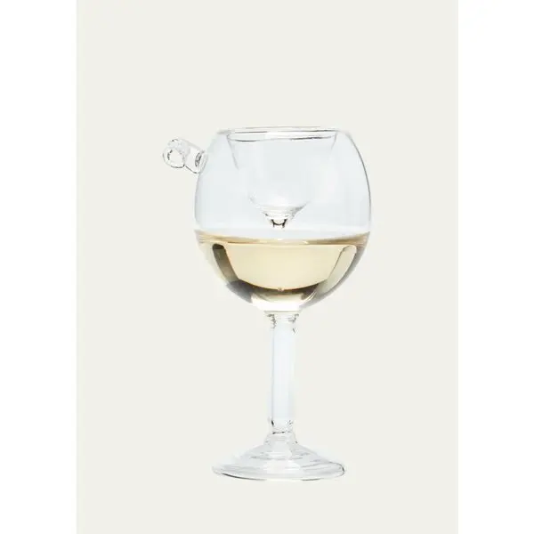 CODY FOSTER & CO Glass Of Chardonnay Wine Ornat