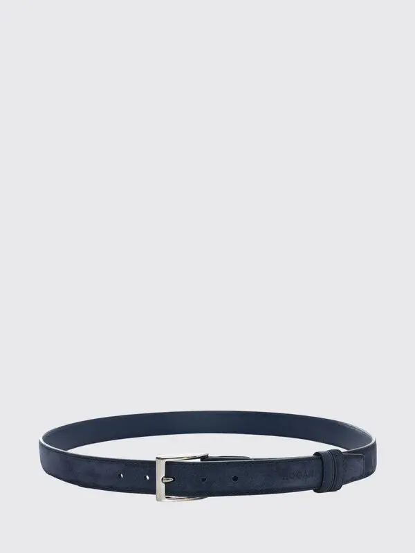 Hogan Reversible Leather Belt - Blue