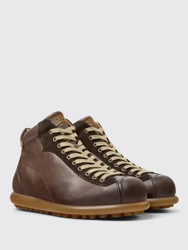 Camper Pelotas Leather Boots - Brown