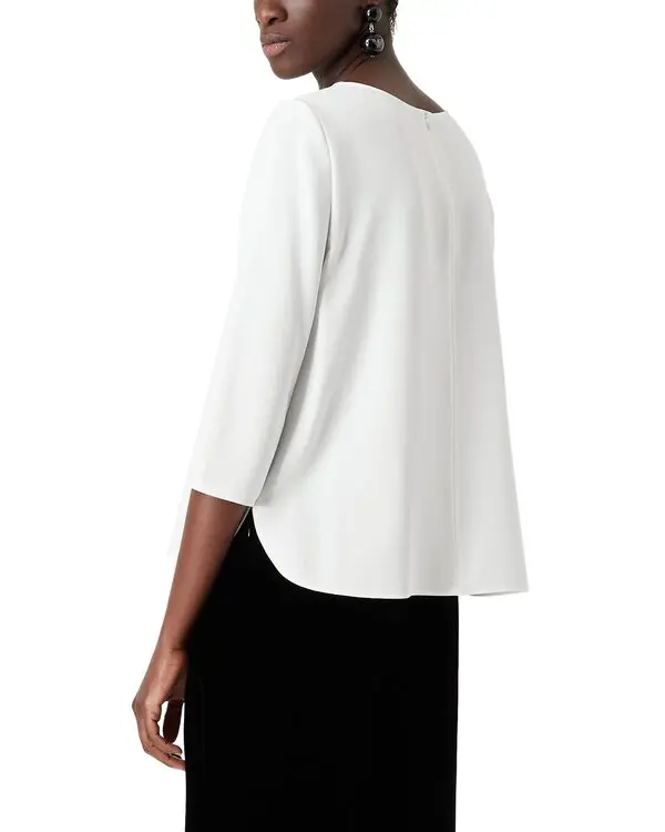 Emporio Armani Enver Satin Blouse - Solid Dark