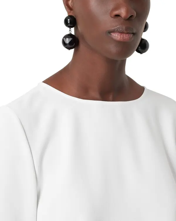 Emporio Armani Enver Satin Blouse - Solid Dark
