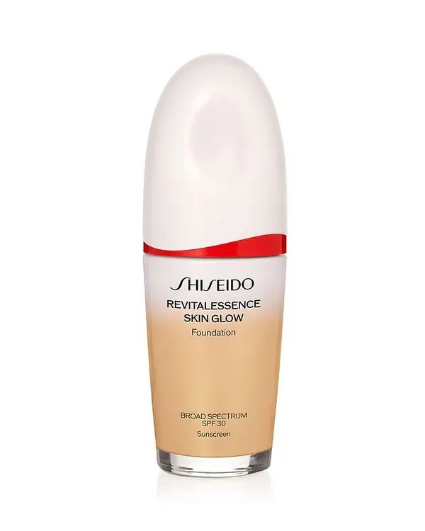 SHISEIDO Revitalessence Skin Glow Foundation 1 Oz - Oak - Golden With A Slight Olive Tone Fo