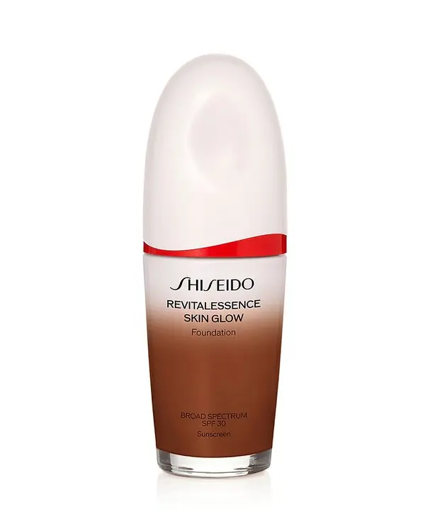 SHISEIDO Revitalessence Skin Glow Foundation 1 Oz - Rosewood - Reddish Tone For Deep Skin