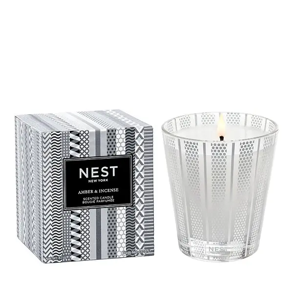 NEST NEW YORK Amber & Incense Classic Candle 8 Oz - Clear