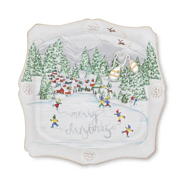 JULISKA Berry & Thread North Pole Merry Christmas Trinket Tray