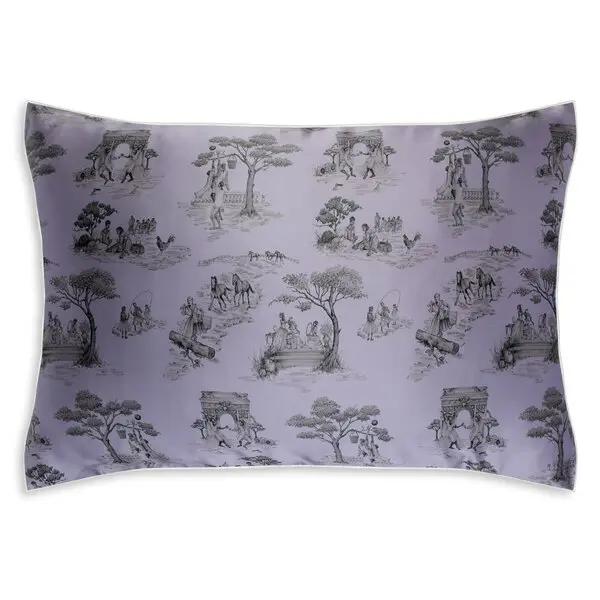 Gingerlily X Sheila Bridges Harlem Toile Silk Pillowcase, Standard