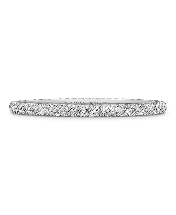 David Yurman Sculpted Cable Bangle Bracelet - White