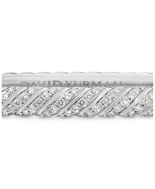 David Yurman Sculpted Cable Bangle Bracelet - White