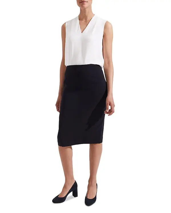 HOBBS LONDON Stevie Pencil Skirt - Navy