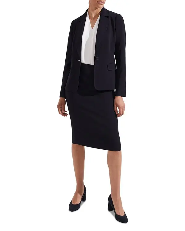 HOBBS LONDON Stevie Pencil Skirt - Navy
